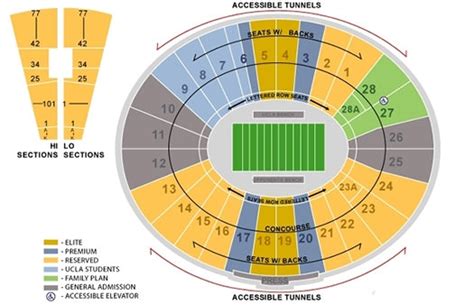 7 Images Rose Bowl Seating Chart Rows And Seat Numbers And Review