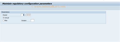 FEV A SAP Tcode Regulatory Indicator Variants