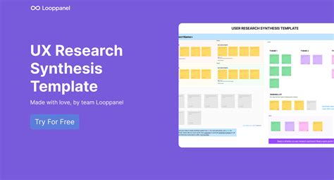 Looppanel Ux Research Synthesis Template Figma
