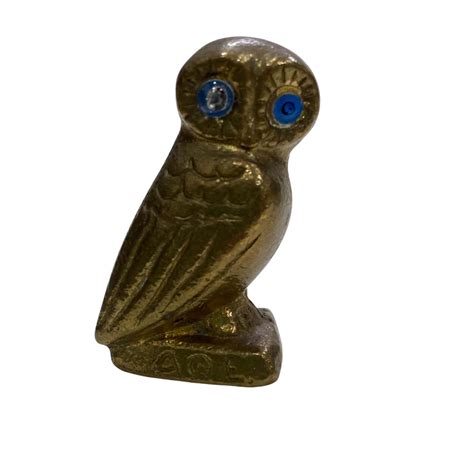 Brass Owl Figurine S
