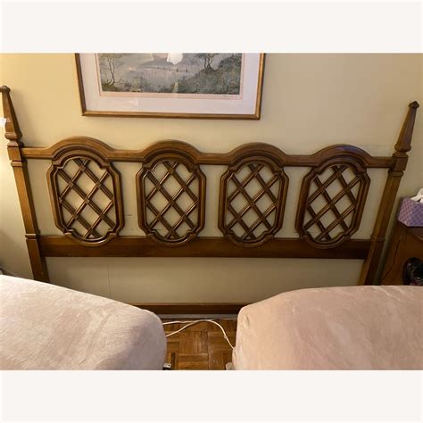 Mid Century Modern Solid Wood Headboard King Aptdeco
