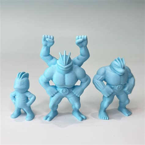Файл Stl Pokemon Pokemon Machop Evolution ЛЕГКАЯ ПЕЧАТЬ БЕЗ