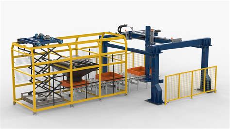 Gantry Truss Manipulator Handling And Unpacking 3d Model Turbosquid