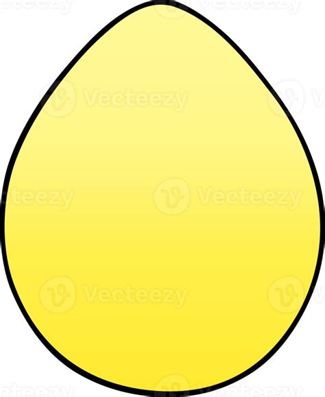 Gradient Shaded Quirky Cartoon Egg 40352958 Png