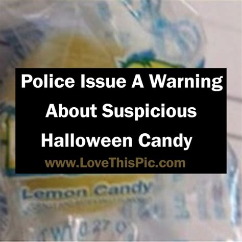 Police Issue A Warning About Suspicious Halloween Candy
