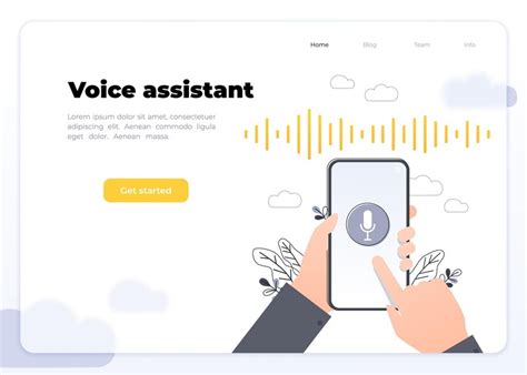 Premium Vector Personal Assistant And Voice Recognition On Mobile App