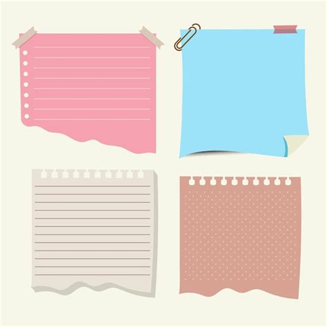 Premium Vector Task Planners Cute Paper Sticky Notes Banners To Do List Or Memo Message
