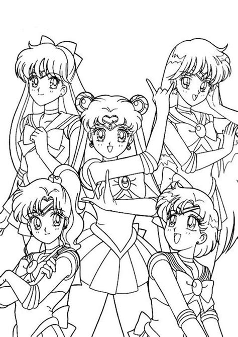 Sailor Moon Wedding Coloring Pages Coloring Pages