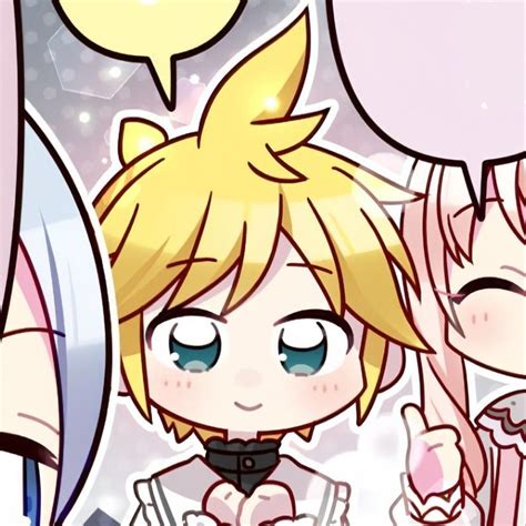 Kagamine Len Icon N Vocaloid Virtual Singer Project Sekai Yonkoma Chibi