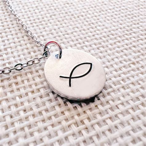 Ichthus Necklace - Etsy