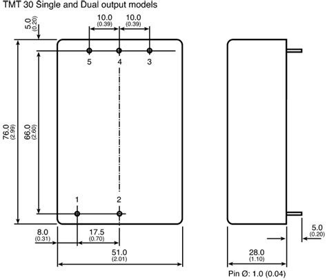 TMT TRACOPOWER TRACOPOWER Switching Power Supply TMT V Dc A W Dual