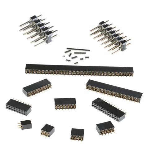 Pin Pcb Male Female Header Connector 2 54mm Pitch Double Row Arduino Breadboard Eur 1 74
