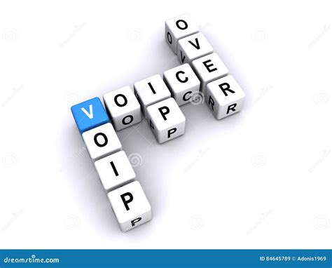 Voice Over Ip Stock Illustration Illustration Of Cubes 84645789