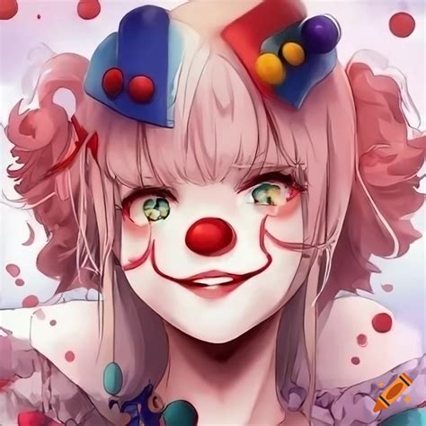 Anime Girl Dressed As A Clown On Craiyon