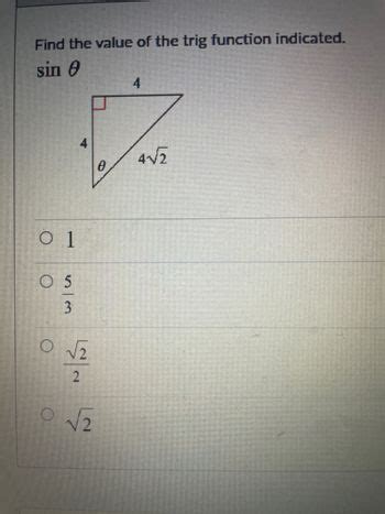 Answered Find The Value Of The Trig Function Bartleby