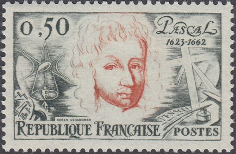 Yt Blaise Pascal Sc French Philately Stamps Of France For Sale
