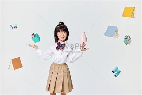 귀여운 학생 어린 소녀 이미지 사진 무료 다운로드 Lovepik