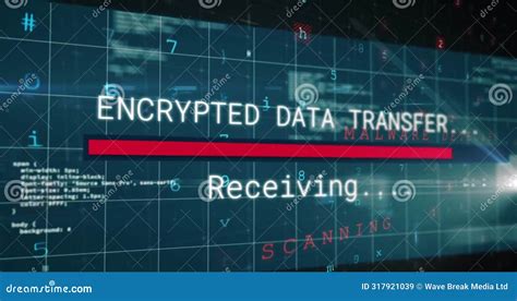 Image Of Texts Letters Numbers Symbols Loading Bars Computer Language Over Black Background