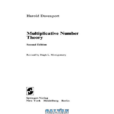 دانلود کتاب Multiplicative Number Theory بلیان