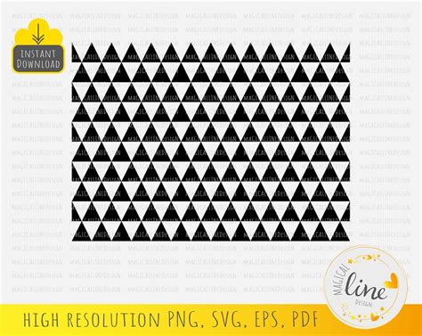 Triangle Pattern 3 Svg Seamless Patttern Geometric Template Repeatable Texture Geometric