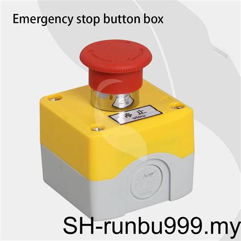 Waterproof Emergency Stop Small Push Button Dust Proof Switch Box Mushroom Rain Proof Switches