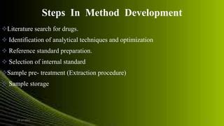 Bioanlytical Method Development PPTX