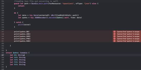Parsing Data From Local Json File Swift Stack Overflow