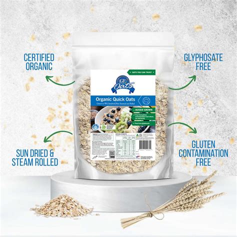 Organic Quick Oats Gluten Free Certified Gf Oats Australia