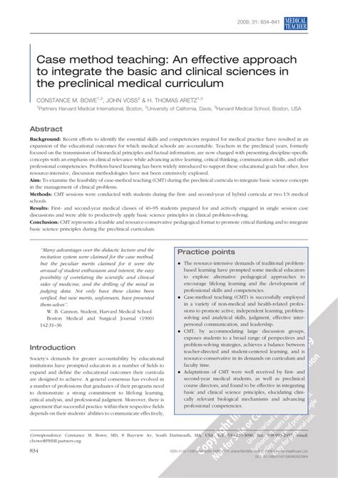 PDF Case Method Teaching An Effective Approach To Integrate The