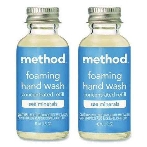 Method® Refill Reuse Foaming Hand Soap Refill Sea Minerals Scent 1 Oz Refill Bottle 2 Pack