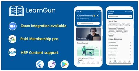 Learngun Learnpress Lms Flutter App Buy Apps Themes Ui Templates
