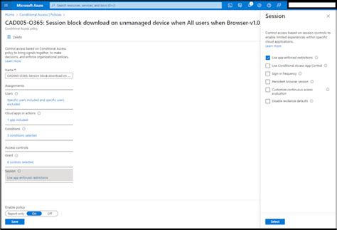 Blocking Downloads In Sharepoint Using Conditional Access Policies