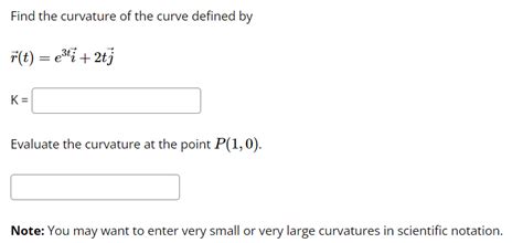 Solved Find The Curvature Of The Curve Defined By Chegg