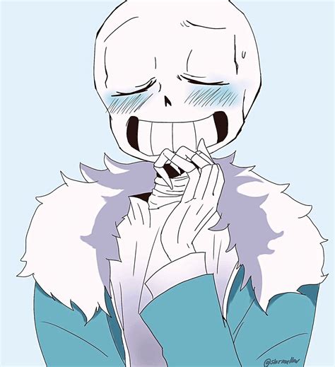 Maro Blushing Sans Maybe Frisk Did Something To Him Xd