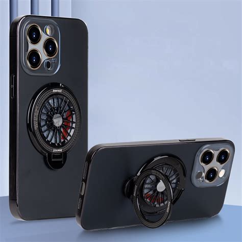 Gyroscope Ring Magnetic Bracket Rotating Case For Iphone 13 Pro Max