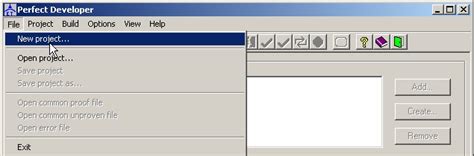 creating a java application using perfect developer and the java