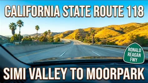 Driving On California State Route 118 The Ronald Reagan Freeway From