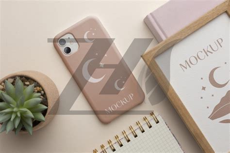 دانلود فایل لایه باز موکاپ قاب گوشی هوشمند و قاب عکس دانلود رایگان