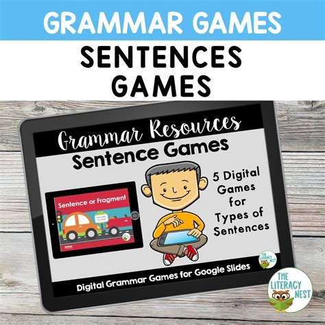 Types Of Sentences Games The Literacy Nest