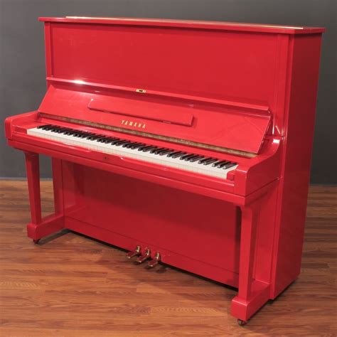 Red Upright Piano
