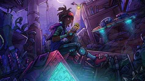 Девочка из киберпанка · бесплатная фотография от Axebourne картинки и обои на рабочий стол