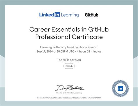 Shanu Kumari On Linkedin Certificate Of Completion