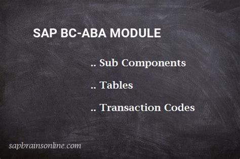 Sap Abap Runtime Environment In Bc Bc Aba Component Details And Tutorials