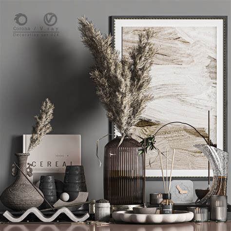 Decorative Set 024 3d Model Cgtrader