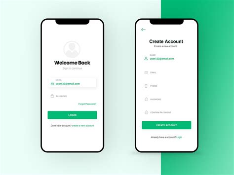 Mobile App Login And Signup Ui Kit Artofit