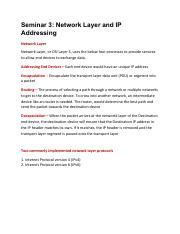 Understanding Network Layer And IP Addressing In Networking Seminar Network Layer And IP