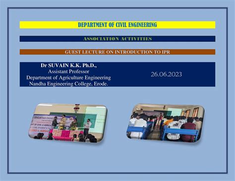 Civil Activities Erode Sengunthar Engineering College