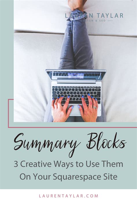 3 Creative Ways To Use Squarespace Summary Blocks Lauren Taylar Squarespace Online Coaching