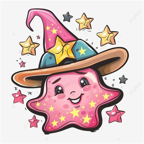 모자와 별이 있는 만화 스타 만화 별 모자 Png 일러스트 및 이미지 에 대한 무료 다운로드 Pngtree