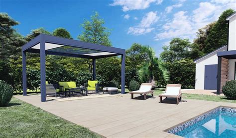 Pergola Toit Rigide Panneaux Sandwich En Aluminium Sur Mesure Rénoval